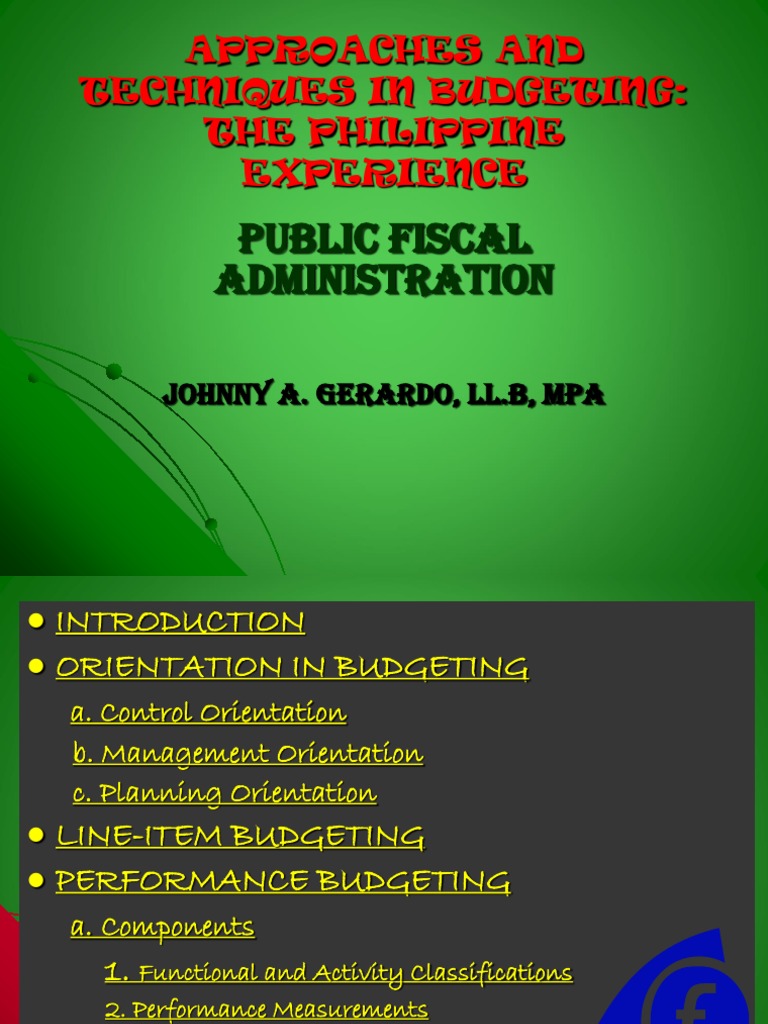 Fiscal Approaches and Techniques in Budgeting | PDF | Budget | Evaluation