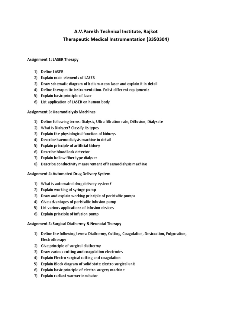 Assignment - TMI Question | PDF
