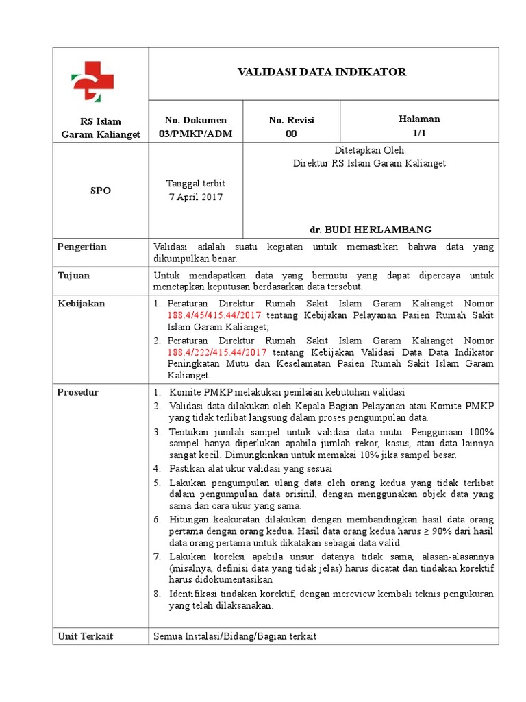 SPO Validasi Data | PDF