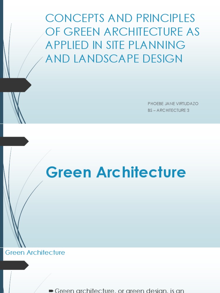 Concepts and Principles of Gren Architecture As Applied | PDF | Green ...