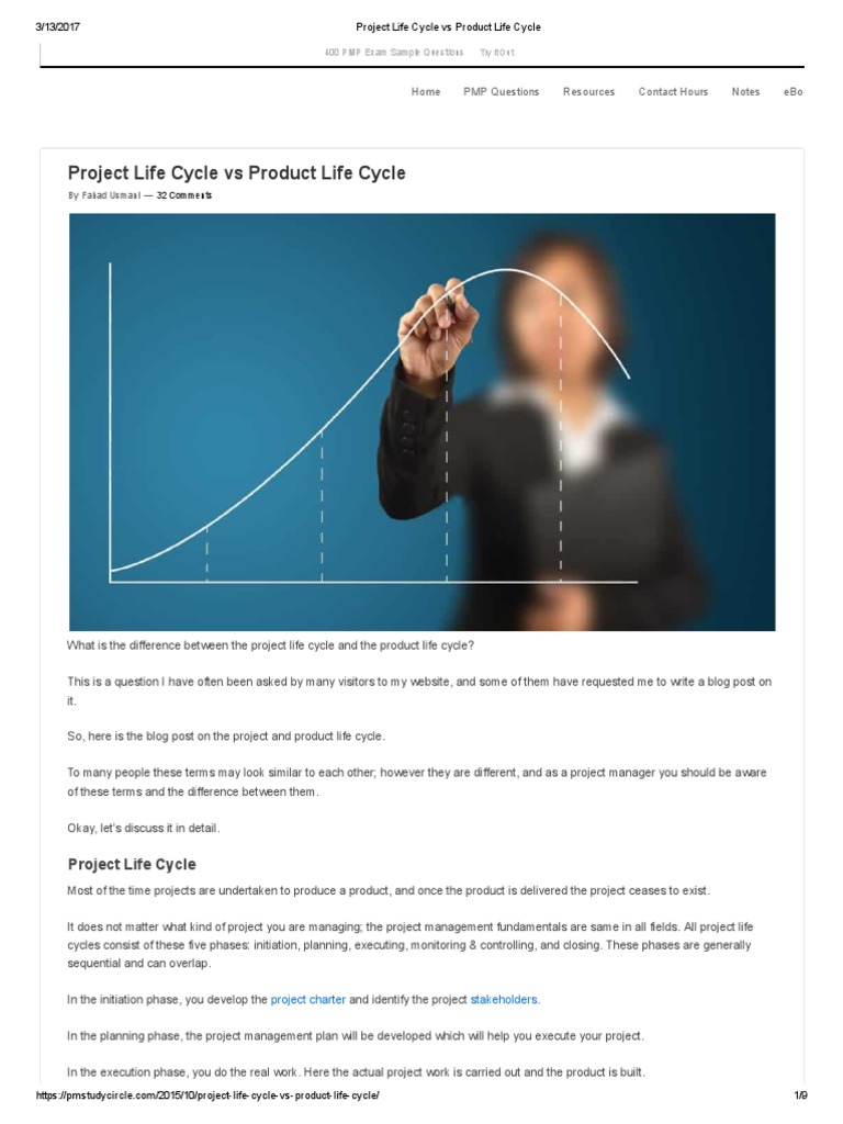 Project Life Cycle Vs Product Life Cycle | PDF | Product Lifecycle ...