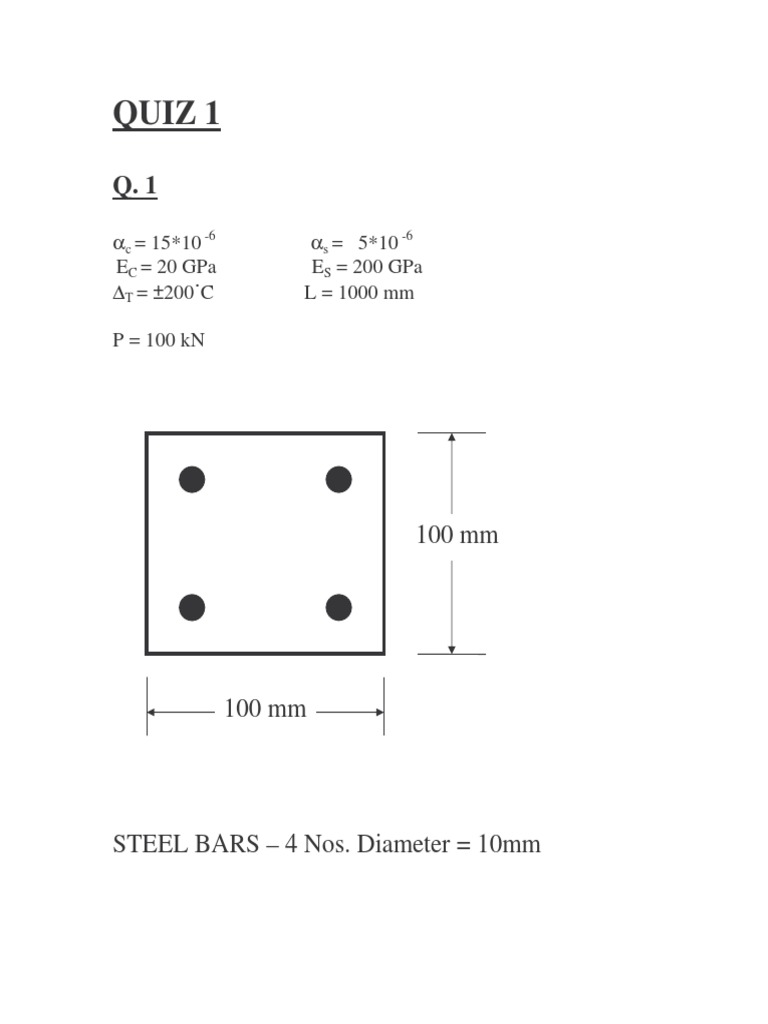 Quiz1 Solution | PDF
