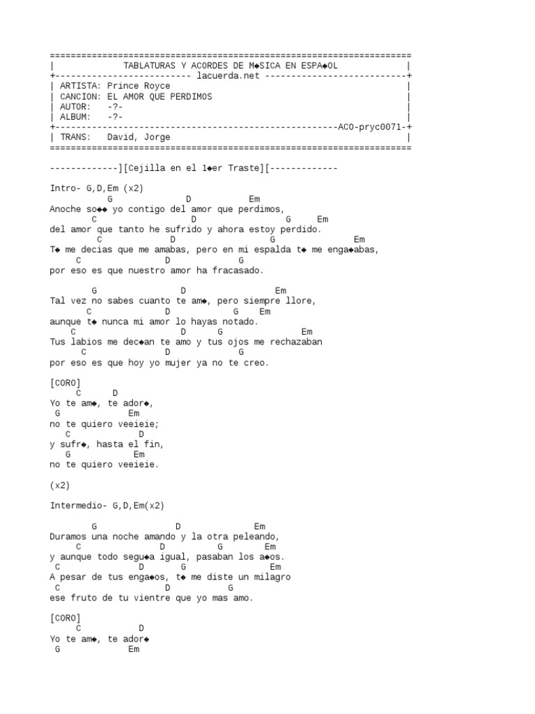 El Amor Que Perdimos | PDF | Ocio | Entretenimiento (general)