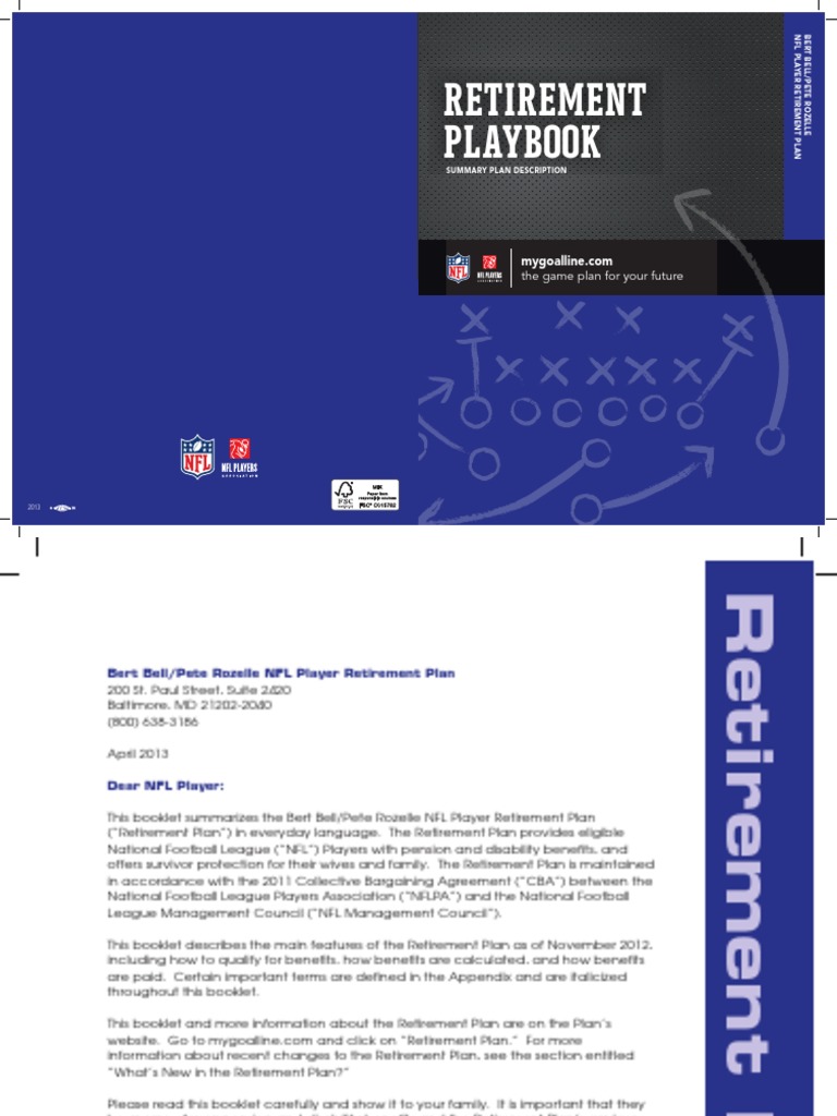 NFL Retirement Playbook | PDF | Life Annuity | Social Security (United ...