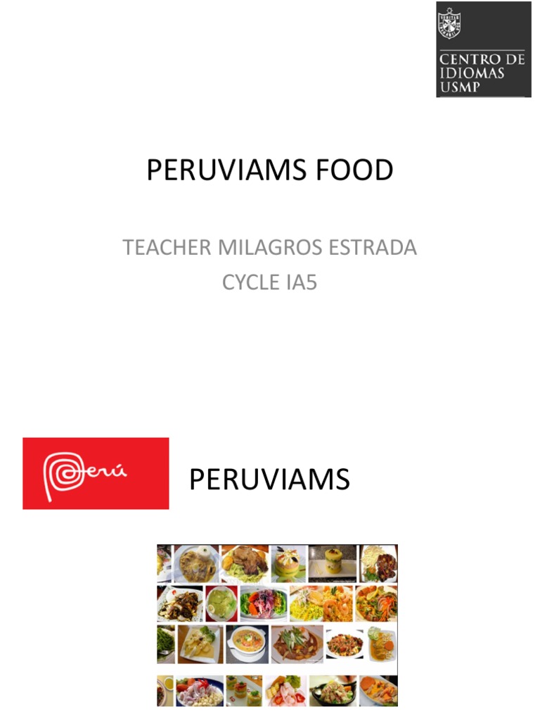 Dodumento de Comida Peruana | PDF
