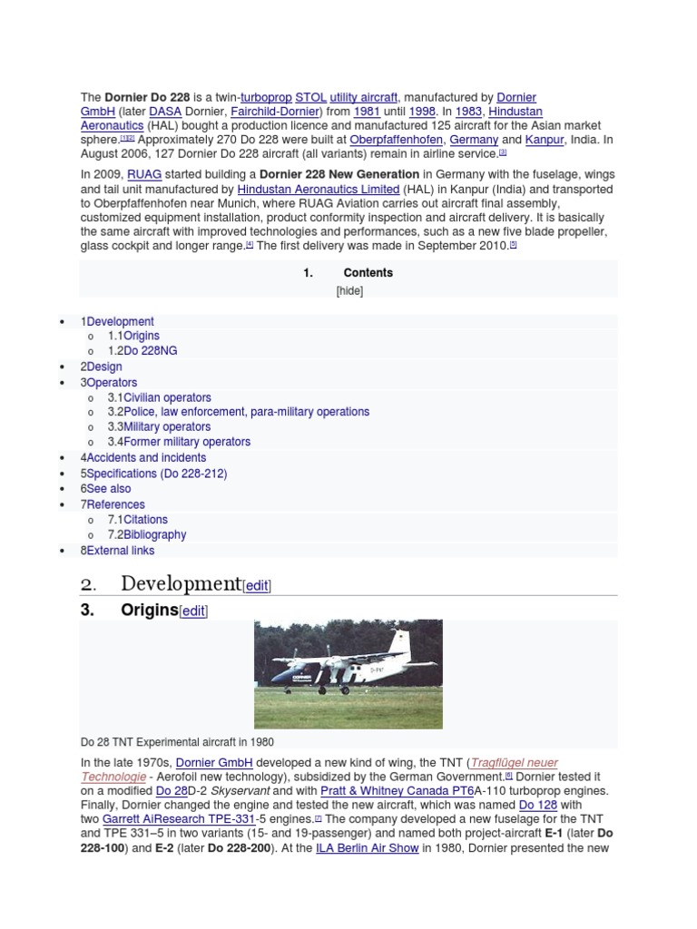 Do 228 | PDF | Aerospace | Aeronautics