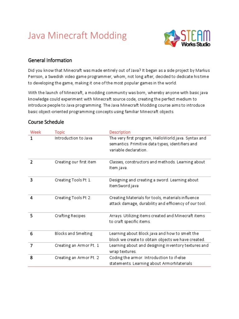 Java Minecraft Modding | PDF