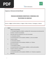 Diagnóstico NANDA 00146: Ansiedad | PDF | Ansiedad | Especialidades Medicas