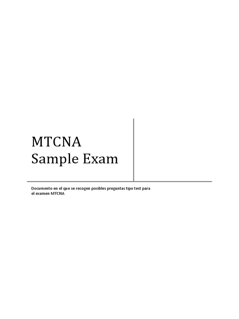 MTCNA Exam Prep Questions | PDF | Ip Address | Router (Computing)