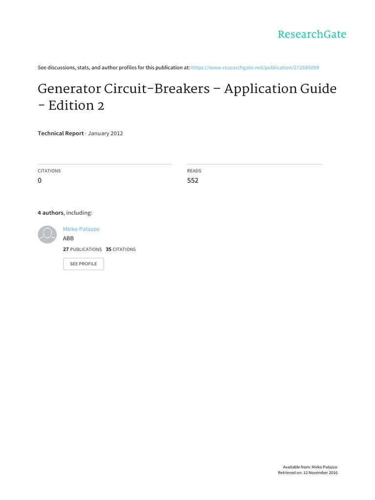 GCB Application Guide | PDF | Transformer | Capacitor
