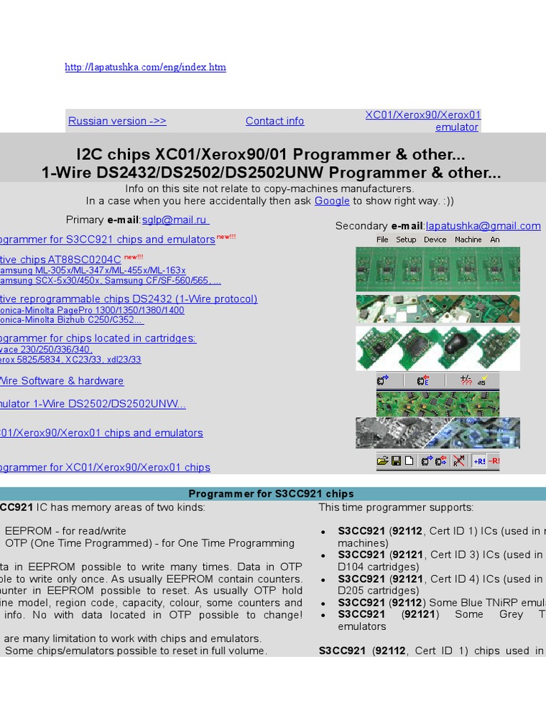 Chips Located in Cartridges | PDF | Emulator | Microcontroller