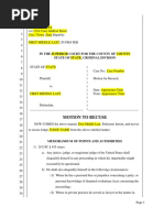 Sample Pro Se Motion To Recuse Judge For Cause | PDF | Judicial ...