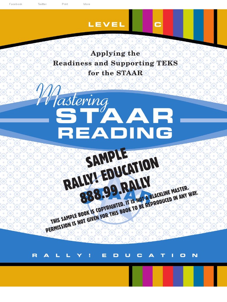 Mastering STAAR Reading Level C | PDF
