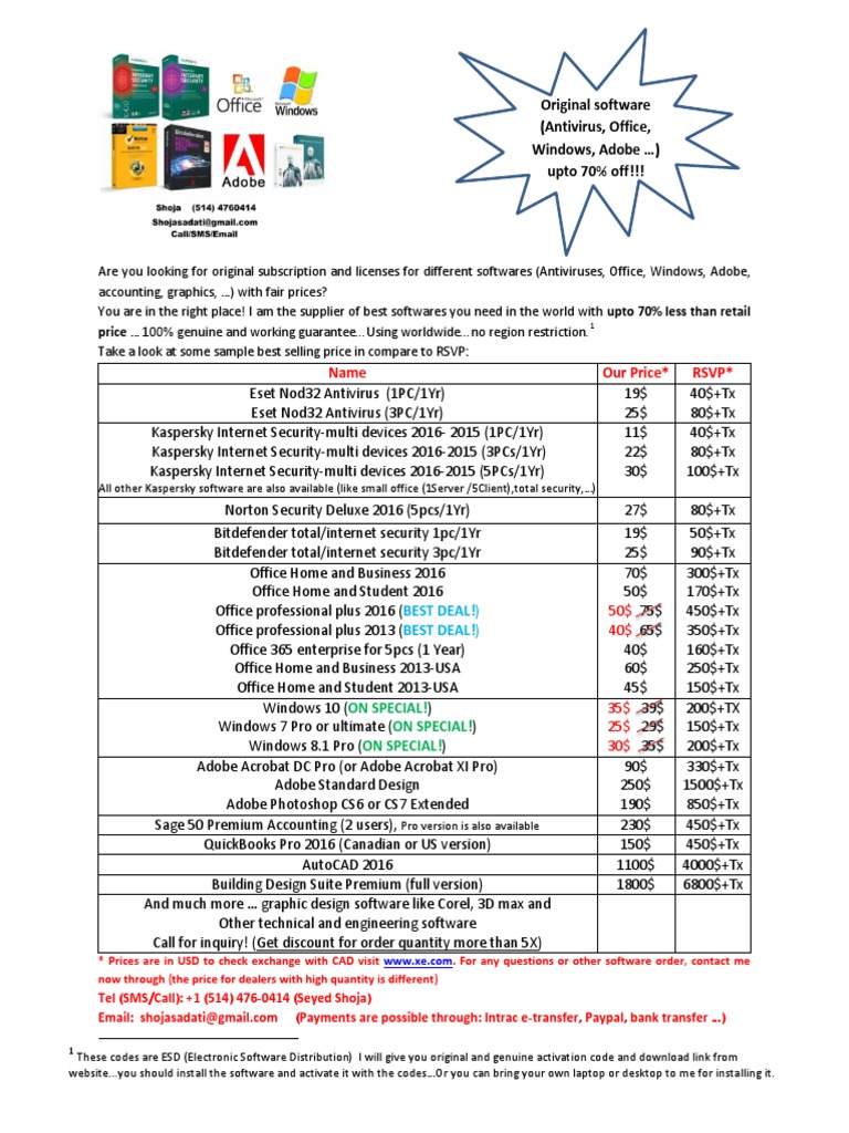 Price List Software | Download Free PDF | Adobe Systems | Antivirus ...