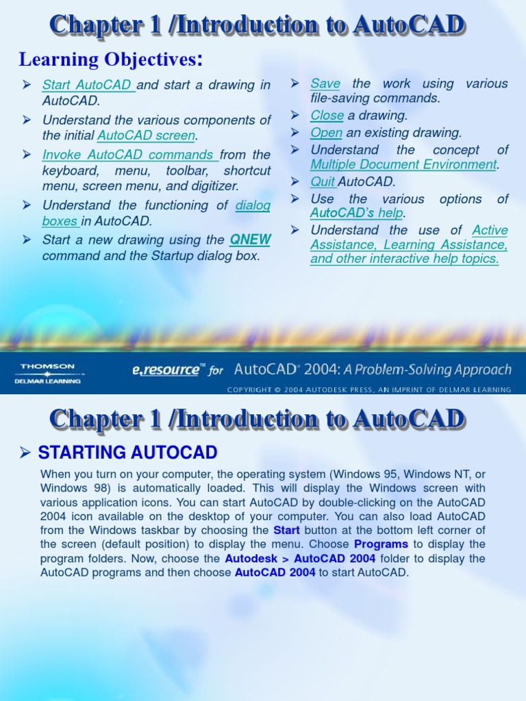 Auto Cad Intro | PDF | Auto Cad | Icon (Computing)