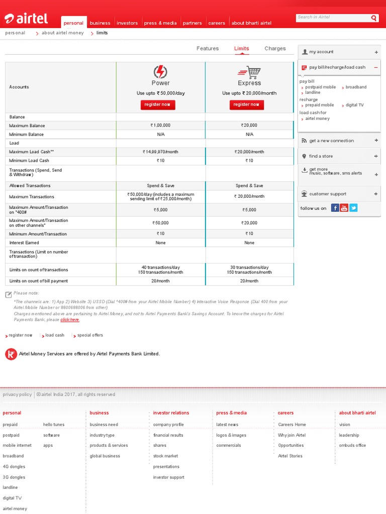 Airtel - Airtel Money | PDF | Money | Financial Services