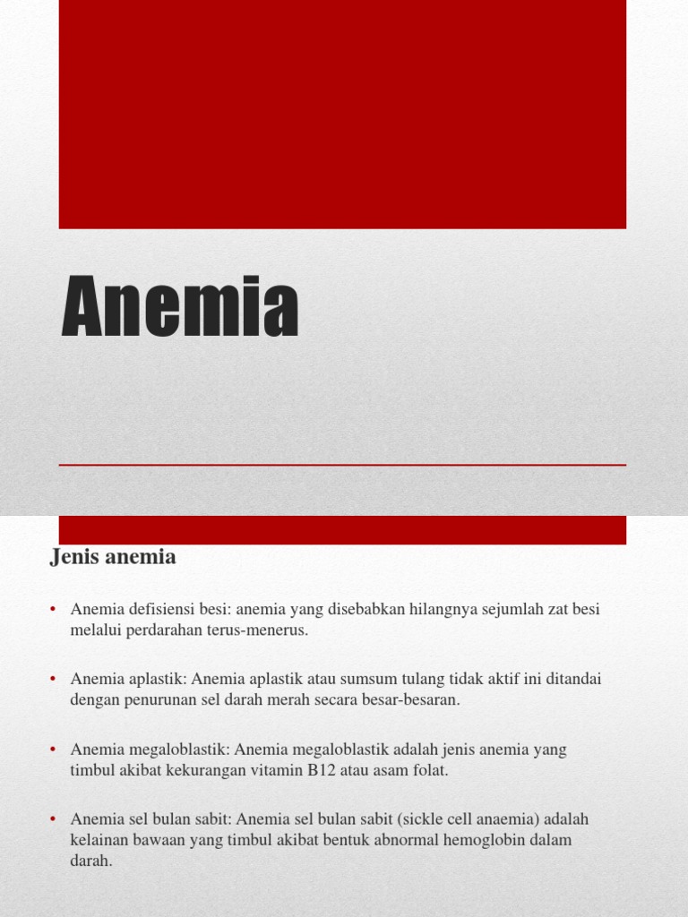 Jenis dan Penanganan Anemia | PDF