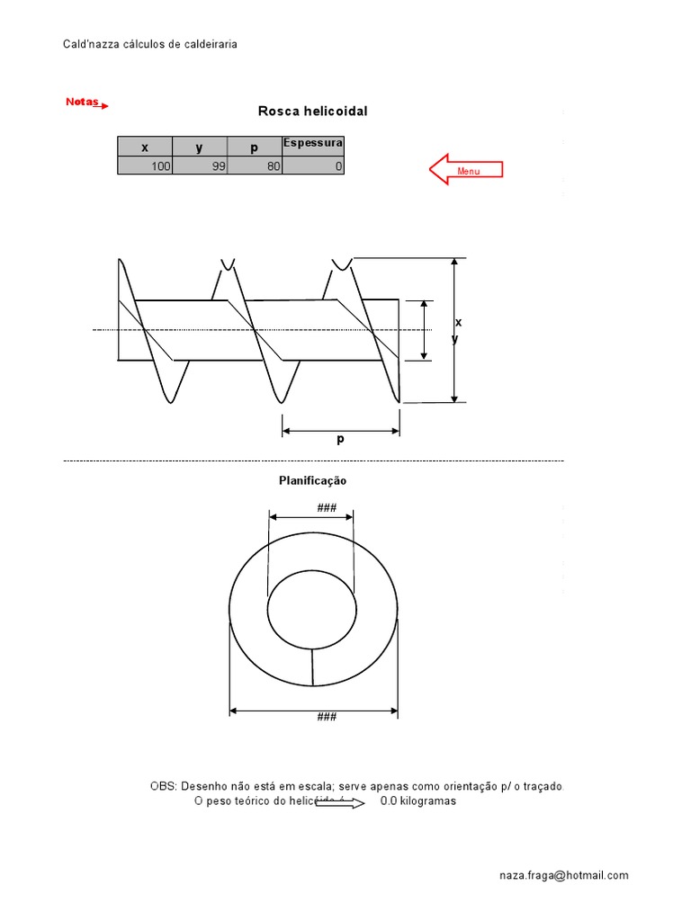 Rosca Helicoidal | PDF