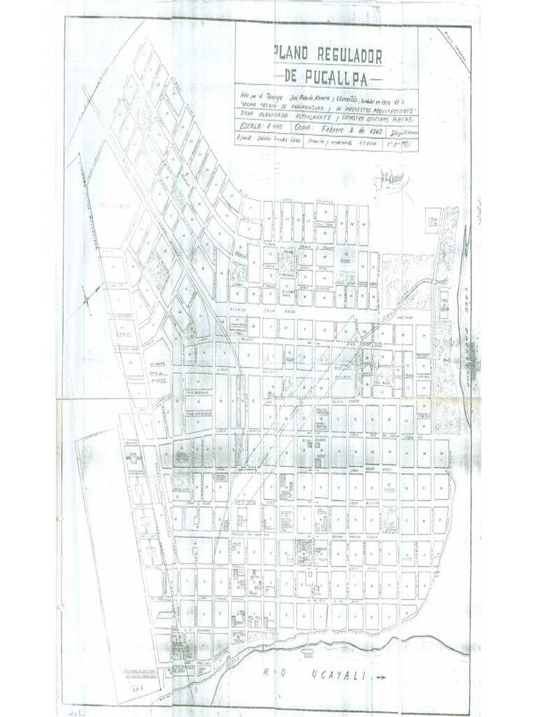 Mapa Pucallpa 1962 | PDF