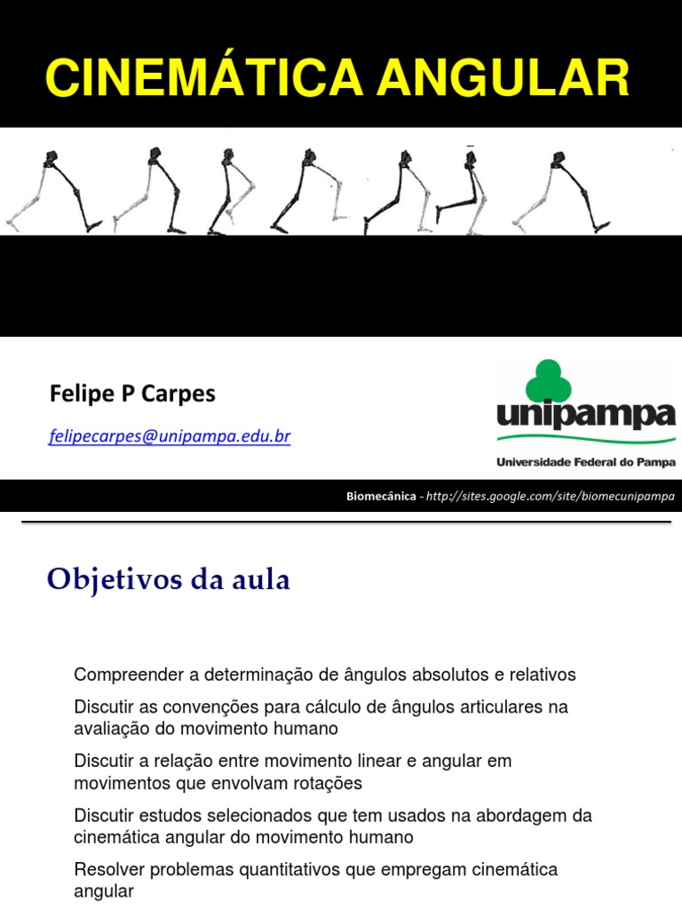 Cinematica Angular | PDF | Cinemática | Velocidade