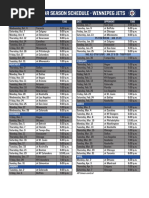 Winnipeg Jets 2025-26 Schedule PDF | PDF | Ice Hockey | National Hockey ...