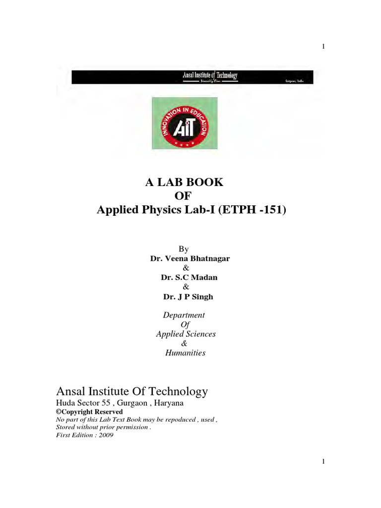 Physics Lab Manual PDF | PDF | Pendulum | Physics