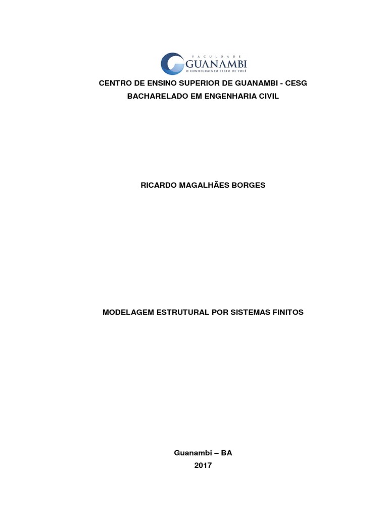 Modelagem Computacional de Estruturas | PDF | Simulação de computador ...