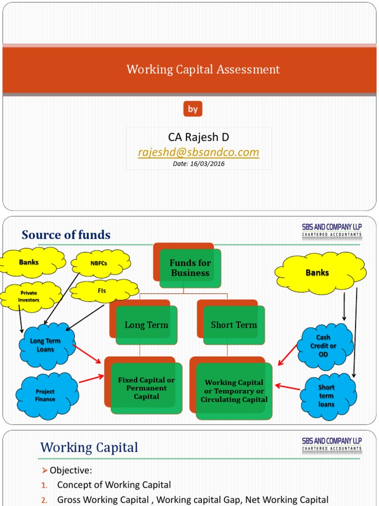 Pgcworking Capital Assessment PDF | PDF | Working Capital | Loans