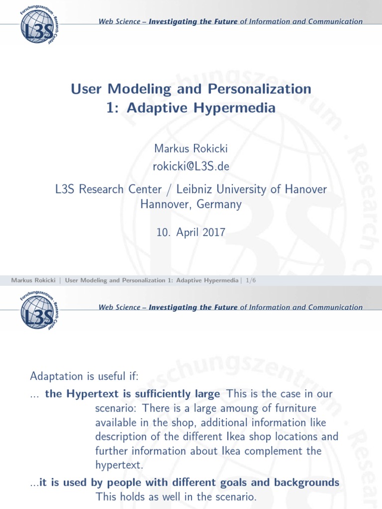 Adaptive Hypermedia Solution | PDF | Areas Of Computer Science | Computing
