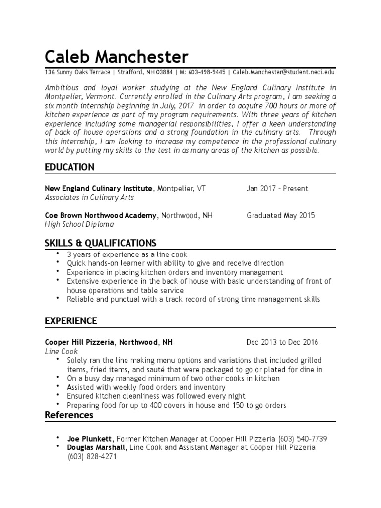 Caleb Manchester Resume Final Draft | PDF
