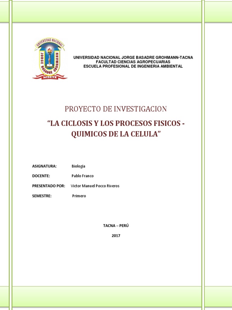 Ciclosis BIOLOGIA | PDF | Fotosíntesis | Biología Celular)