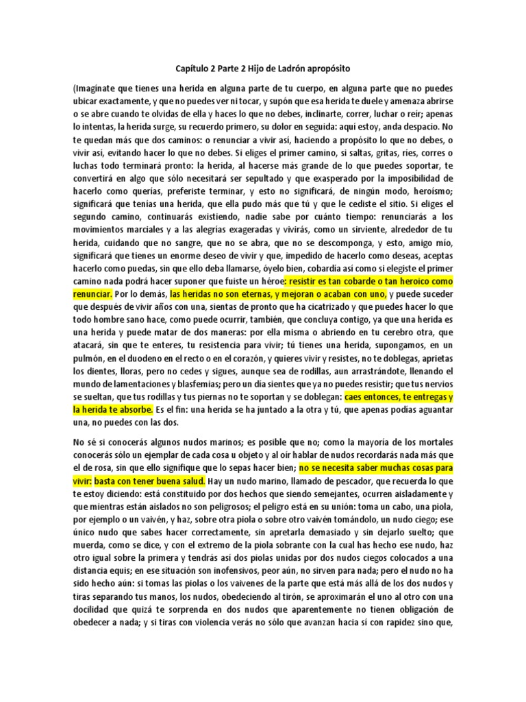 Imagínate Que Tienes Una Herida en Alguna Parte de Tu Cuerpo | PDF ...