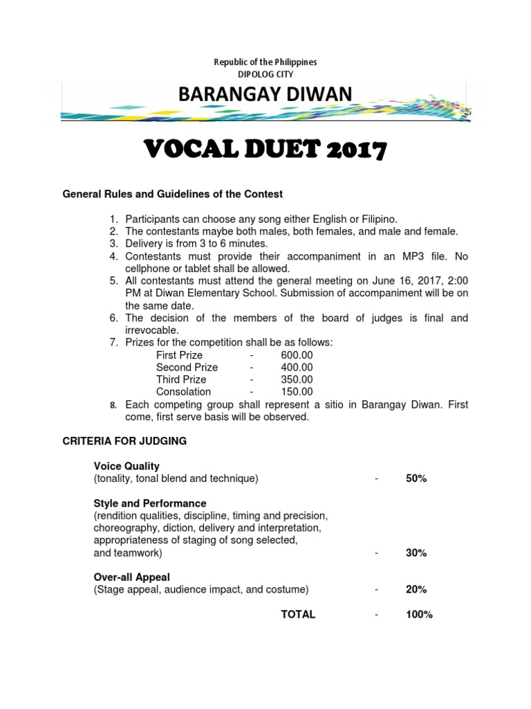 Diwan Vocal Duet Mechanics