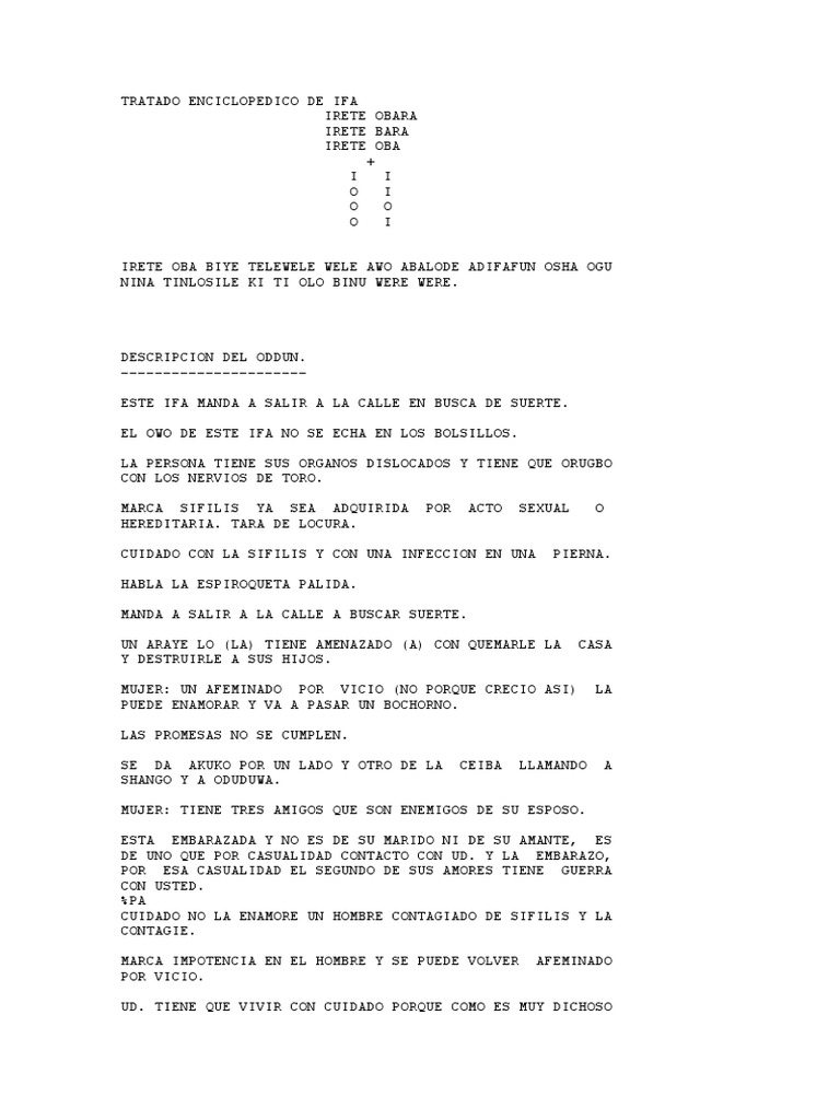 Irete Obara (Oba) | PDF