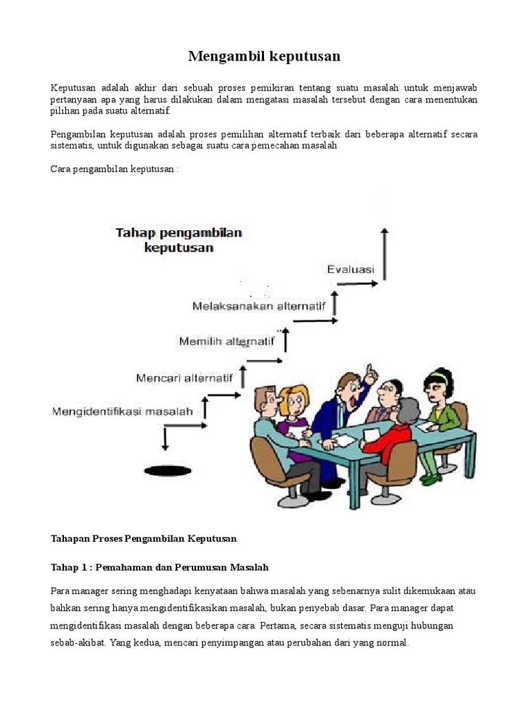 Tahapan Pengambilan Keputusan | PDF