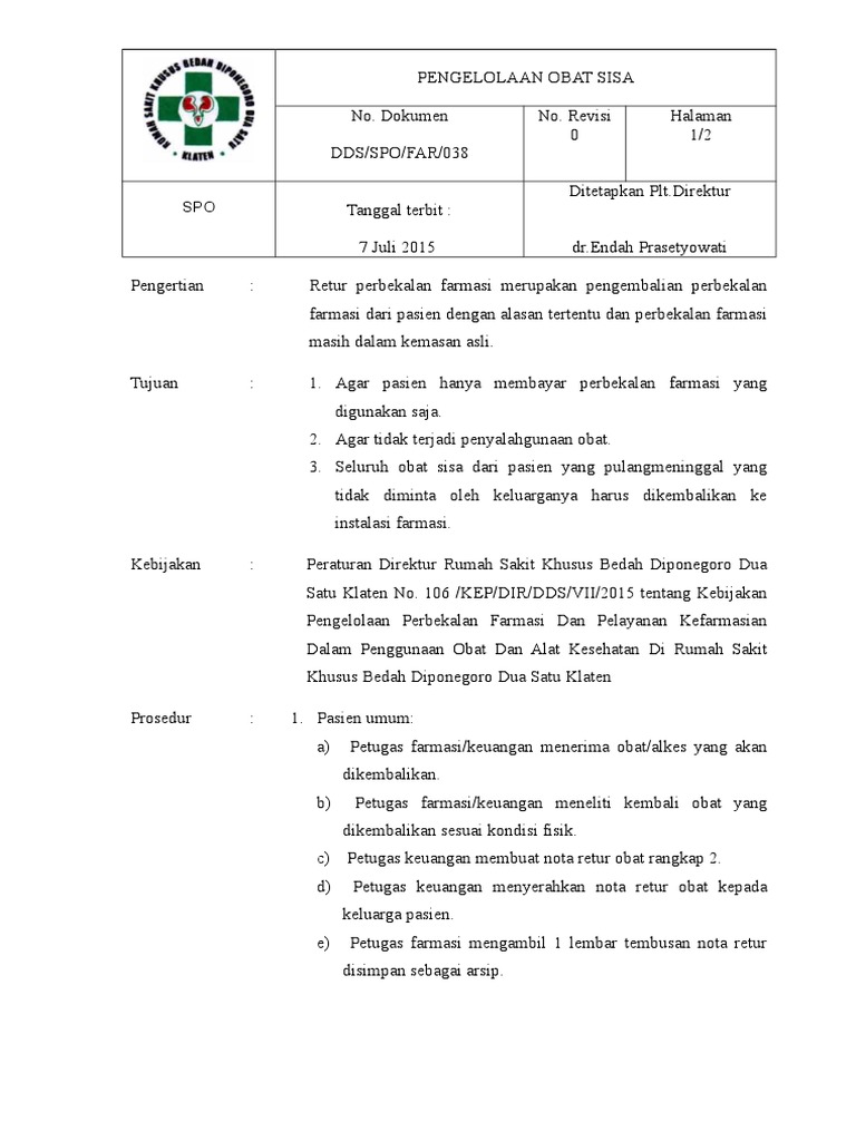 Retur Obat 38 | PDF