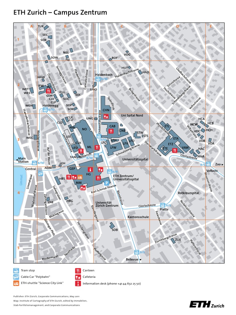Lageplan ETH Zurich Campus Zentrum en | PDF | Transport