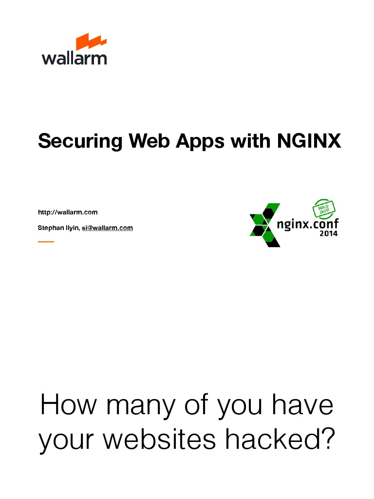 Securing Web Apps With NGINX | PDF | Hypertext Transfer Protocol | Denial Of Service Attack