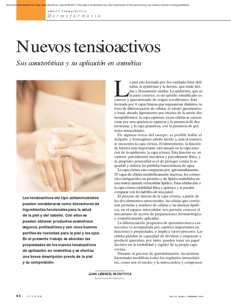 Nuevos Tensioactivos | PDF | Proteínas | Lípido