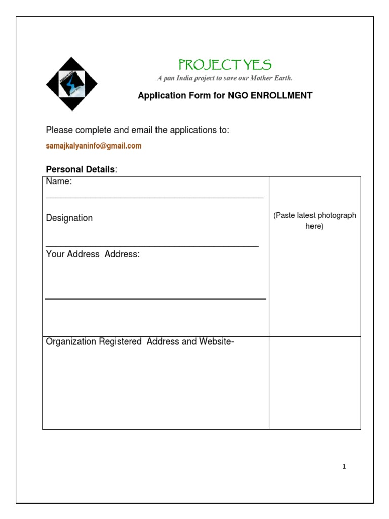Project Yes Enrollment Form | PDF | Mass Media | Communication