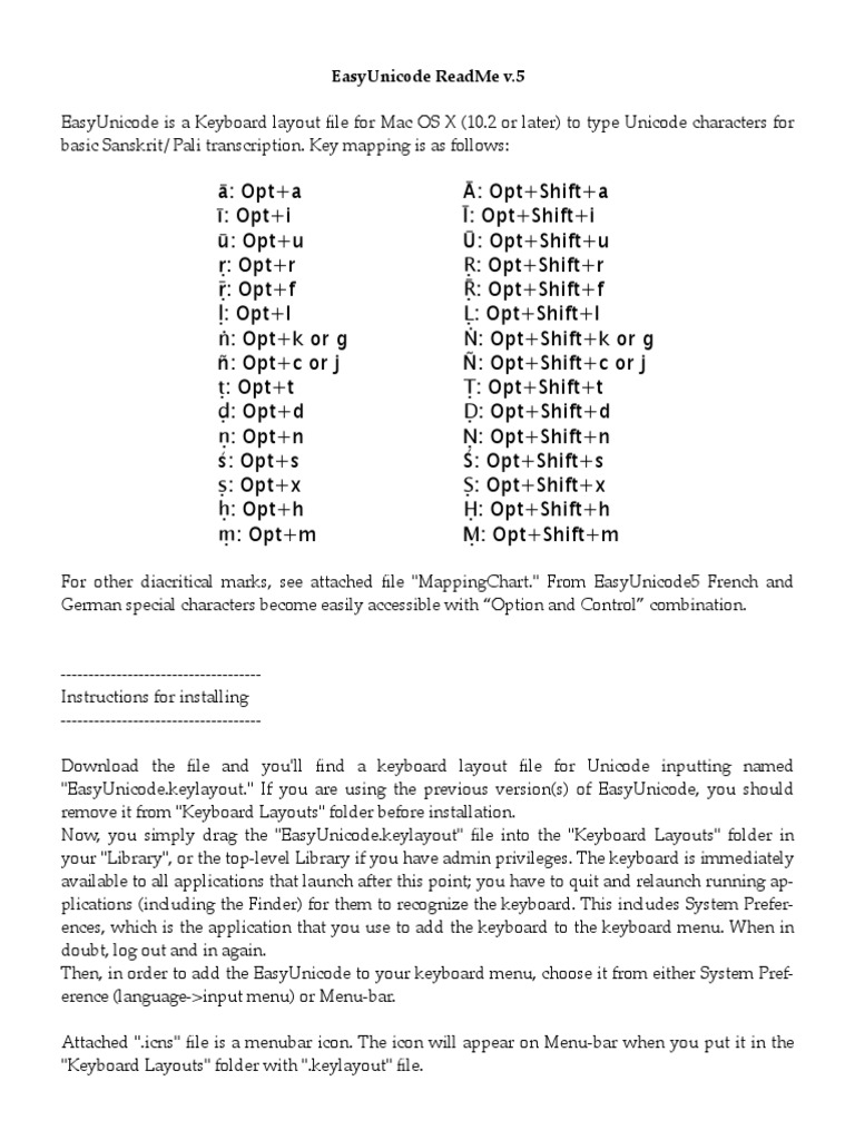 A Guide to Installing and Using EasyUnicode 5: A Keyboard Layout for ...