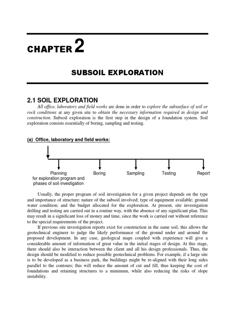 ch2 Subsoil Exploration (15-71) New3 | PDF | Geotechnical Engineering ...
