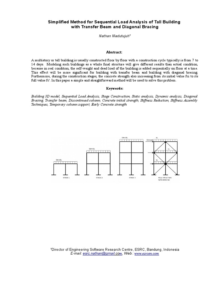Sequential Load Analysis for Tall Buildings | PDF | Beam (Structure ...