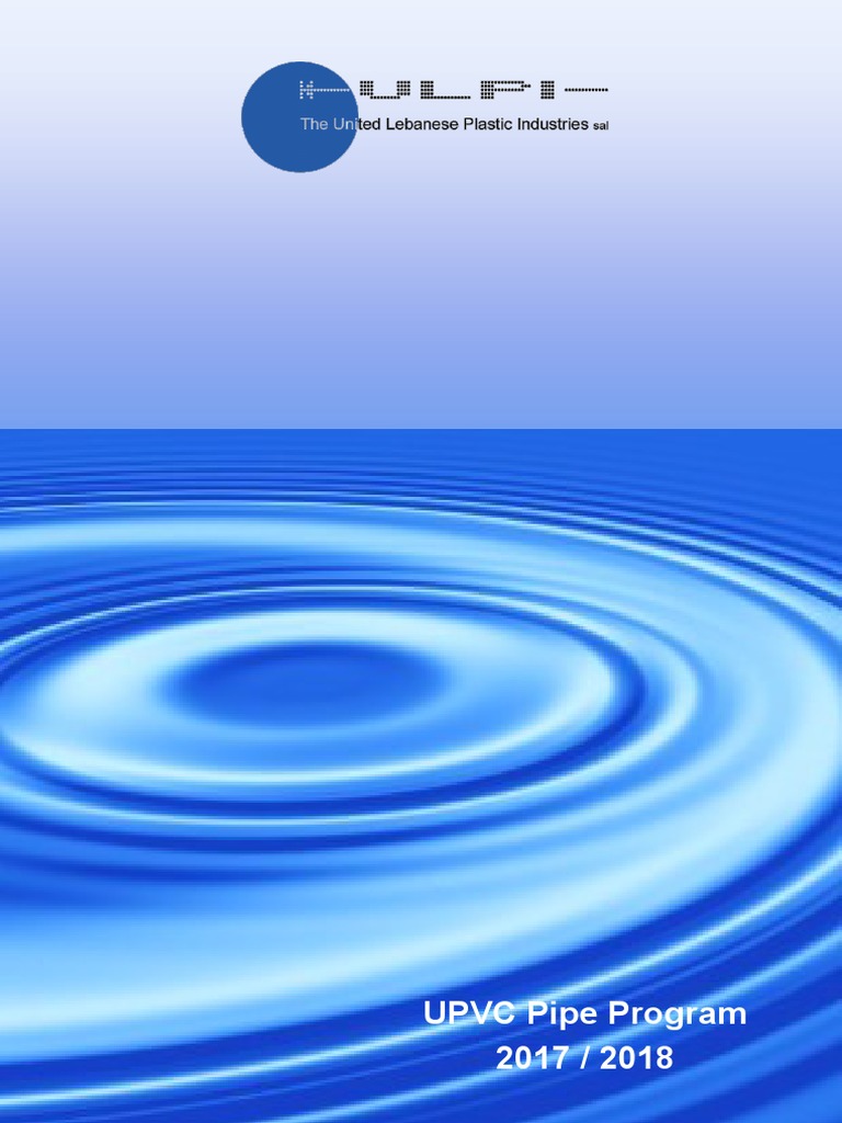 ULPI uPVC Pipes Catalog 2017 2018 | PDF | Polyvinyl Chloride | Pipe ...