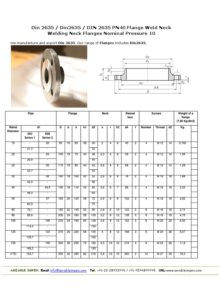 Din 2635 PN 40 PDF | PDF