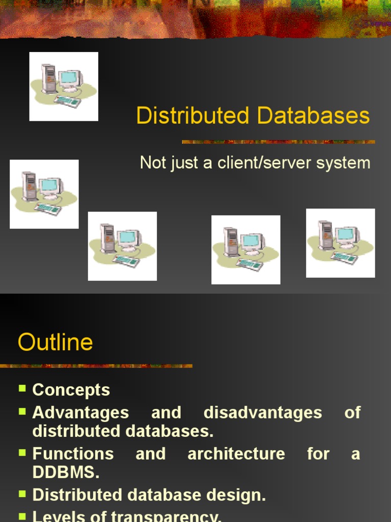Distributed Databases: Not Just A Client/server System | PDF | Databases | Replication (Computing)