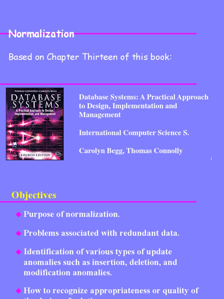 13 Normalization | PDF | Scientific Modeling | Information Science