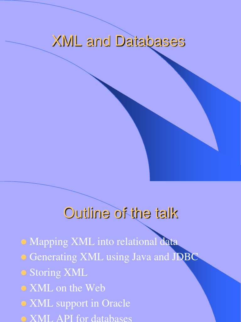XML and Databases | Download Free PDF | Xml | Oracle Database