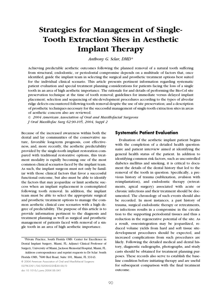 Sclar 2004 | PDF | Dental Implant | Mouth