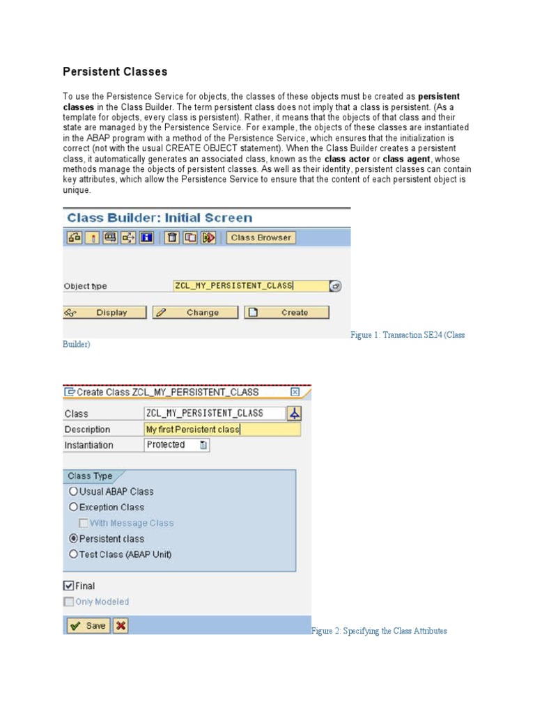 Persistent Classes | PDF | Class (Computer Programming) | Computer Programming